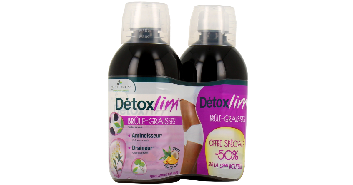 Detoxlim draineur brule graisses - Complément alimentaire minceur