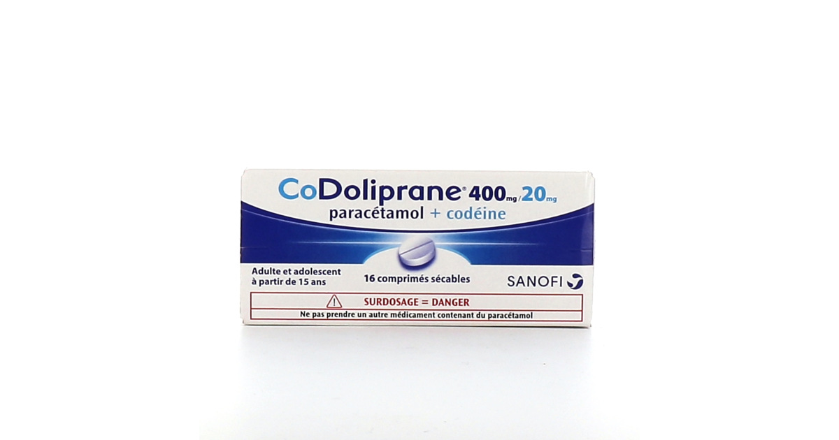 Codoliprane 400mg / 20 mg 16 comprimés