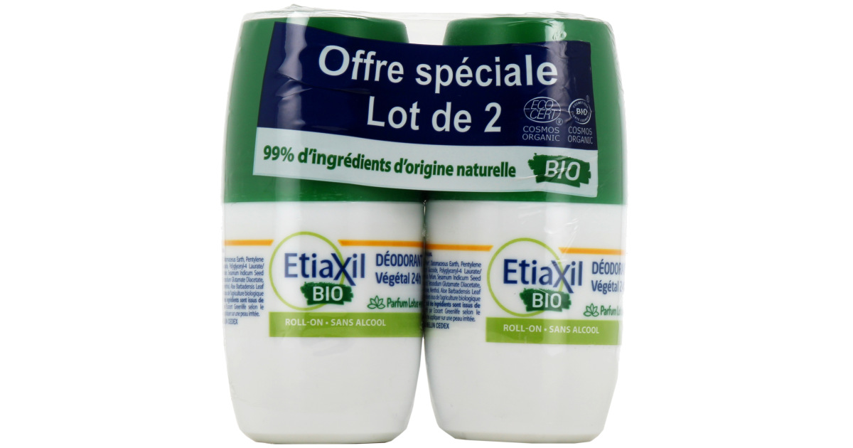 Etiaxil Déodorant Végétal roll on 24h Bio - Déo sans Aluminium