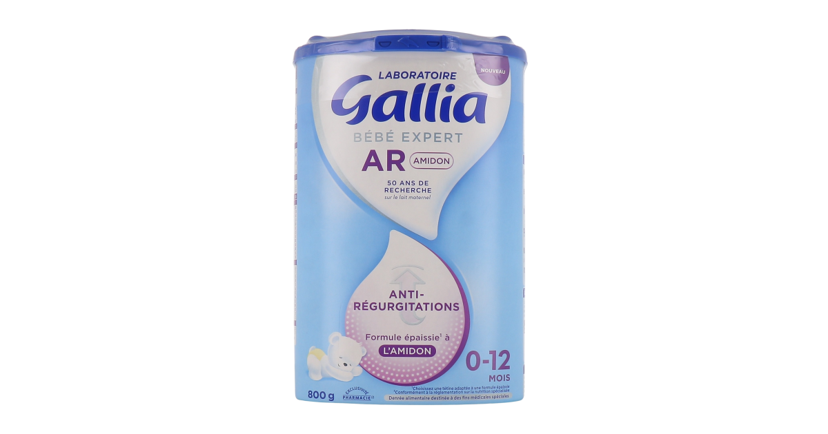 Gallia AR Amidon lait anti régurgitations - Formule épaissie