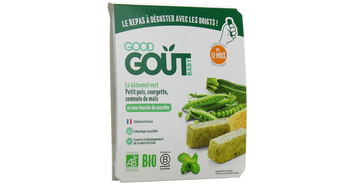 Good Goût bâtonnet vert à manger avec les doigts - DME bébé
