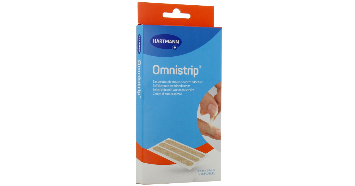 Hartmann Omnistrip bandelettes de suture cutanées - Strips adhésifs