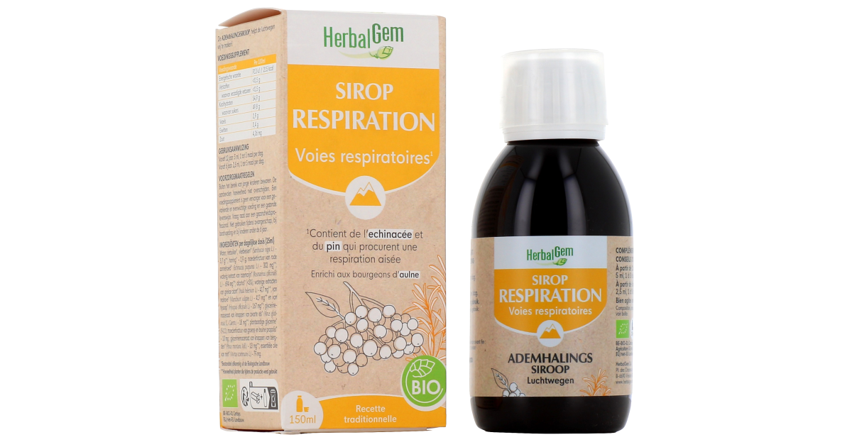 Herbalgem Sirop Respiration Bronches Bio