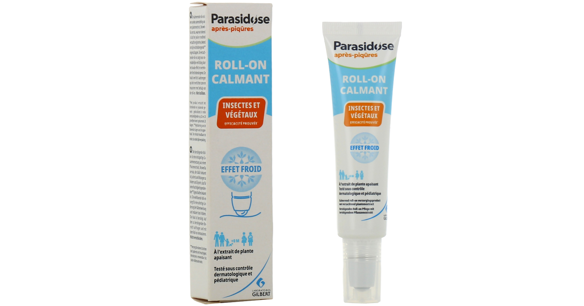 Parasidose roll on calmant après piqûres - Pour toute la famille