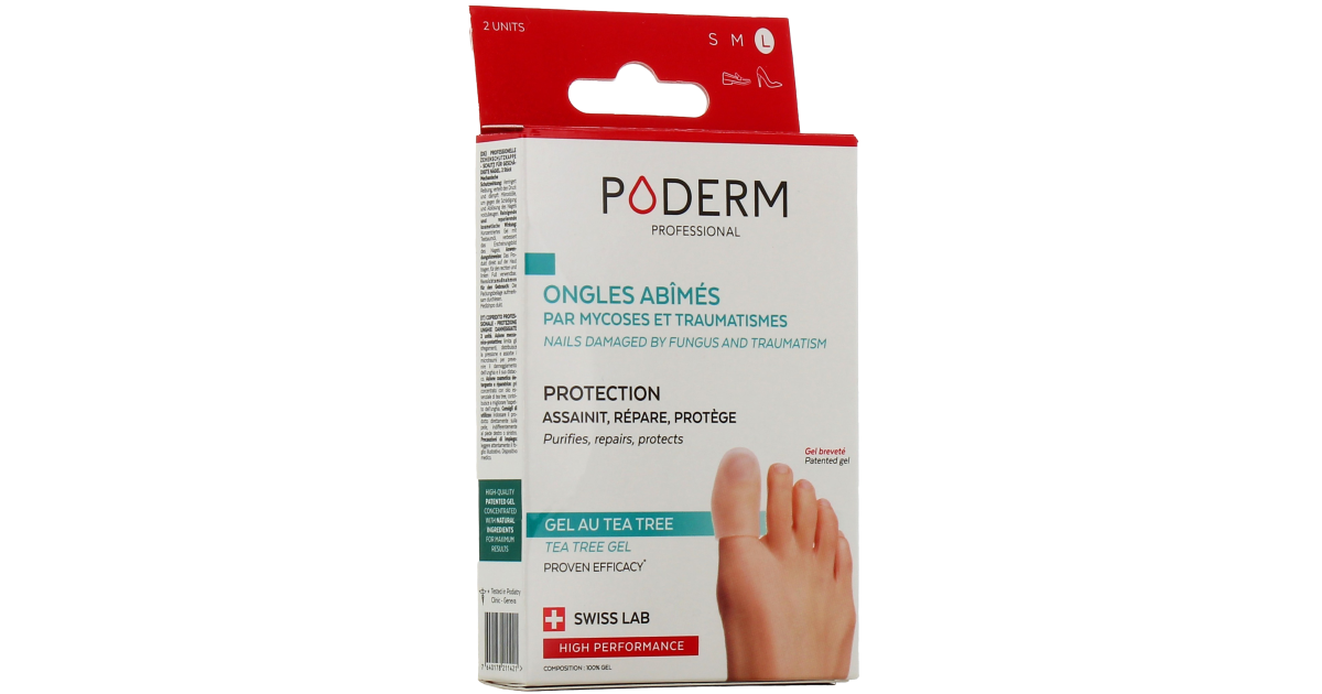 Poderm capuchon d'orteil ongle abîmé - Mycose, psoriasis