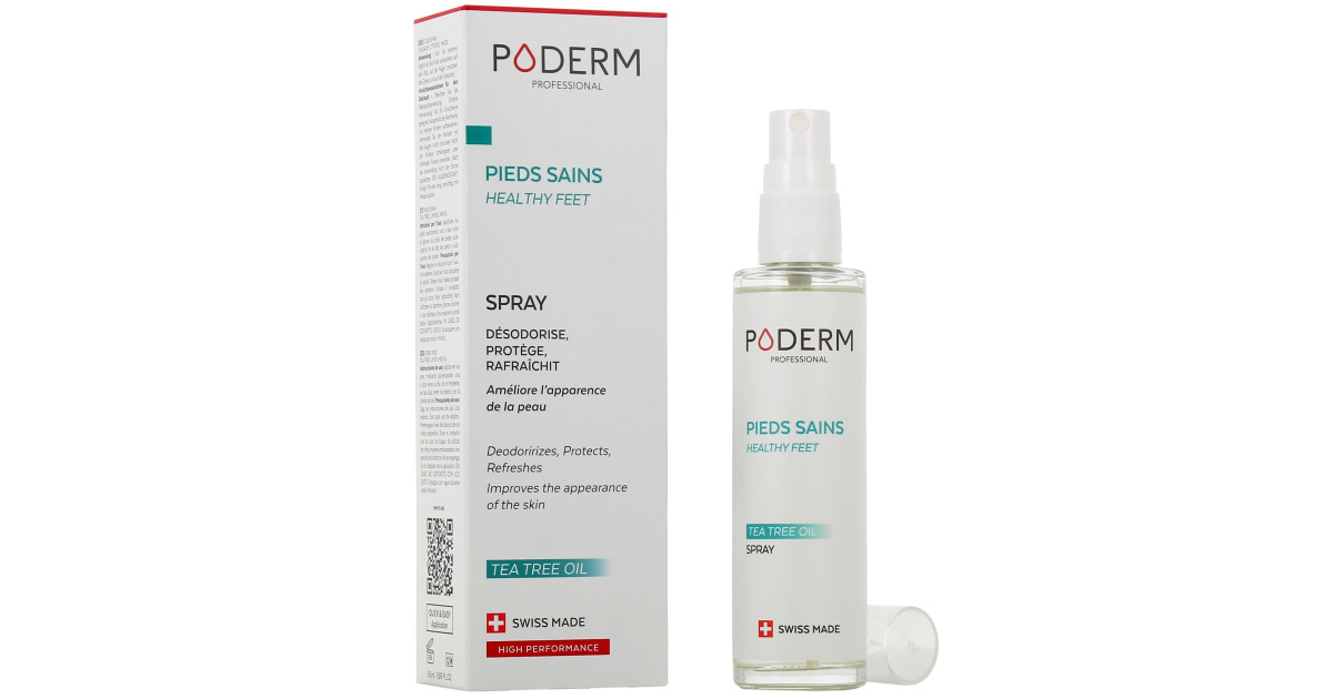 Poderm spray purifiant pieds - Mycose, transpiration excessive