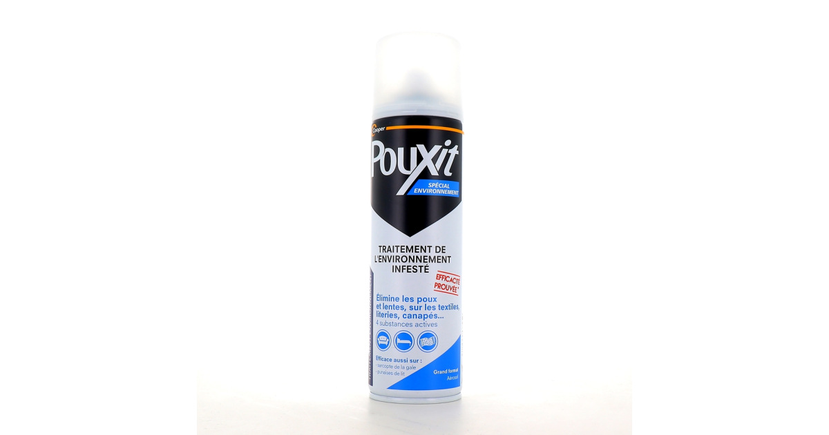Spray anti-poux et lentes spécial environnement Pouxit