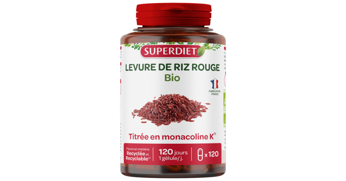 Super Diet Levure de Riz Rouge Bio - pour le Cholestérol