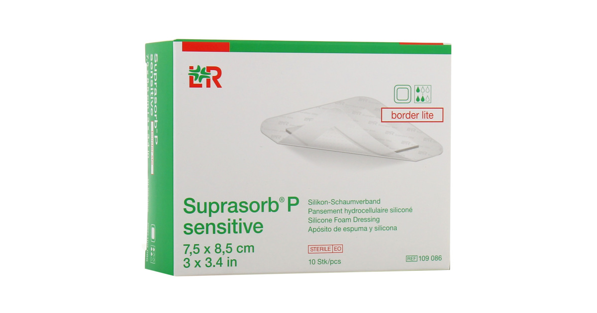 Suprasorb P Sensitive Pansements Hydrocellulaires siliconés