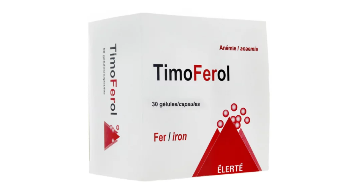 Timoferol gélules - Anémie, carence en fer - Pharmacie des Drakkars