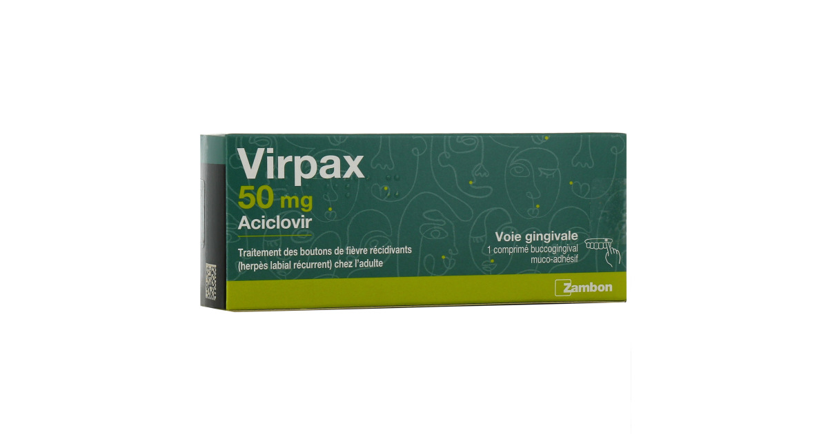 Virpax - Herpès labial, boutons de fièvre