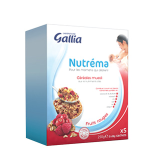 Gallia Nutréma Céréales muesli Fruits rouges 250g