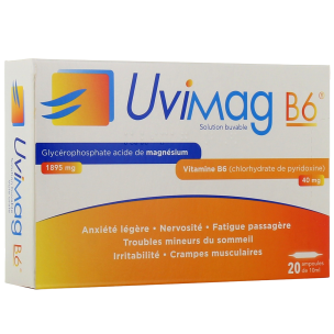 Uvimag B6 Solution Buvable 20 Ampoules
