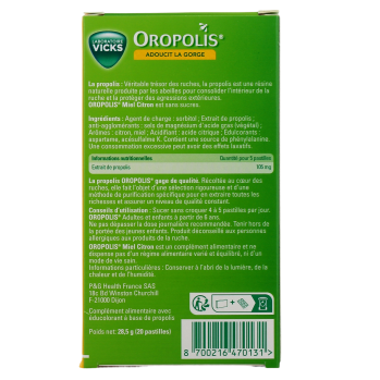 Oropolis Pastilles Propolis : remede mal de gorge
