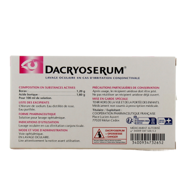 Dacryoserum - Lavage Occulaire - Pharmacie des Drakkars
