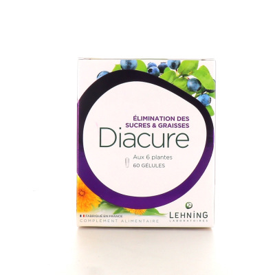 Lehning Diacure gélules - Elimination sucres et graisses