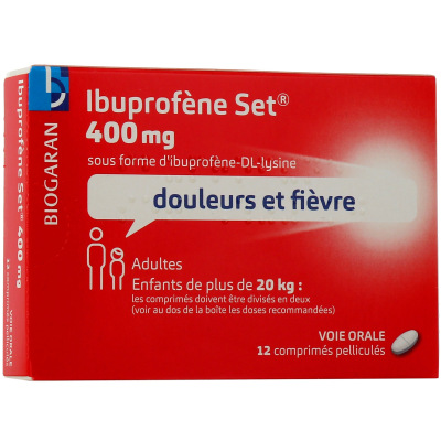 Ibuprofène 400 mg - Douleurs et fièvre