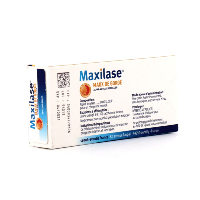 Maxilase - Maux de gorge