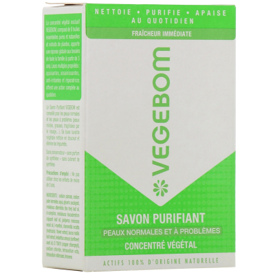 Vegebom savon visage et corps - Purifiant, surgras ou tonifiant