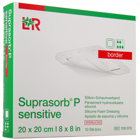 Suprasorb P Sensitive Pansements Hydrocellulaires siliconés
