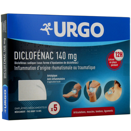 Urgo Diclofenac Emplâtres Médicamenteux 140 mg