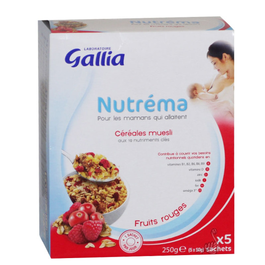 Gallia Nutréma Céréales muesli Fruits rouges