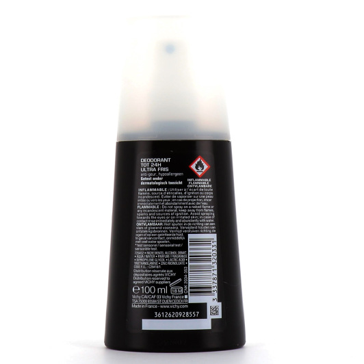 Déodorant spray ultra-frais 24h Vichy Homme