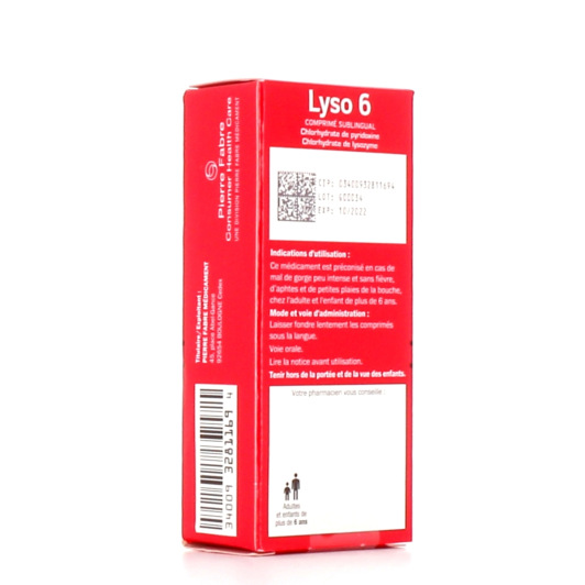 Lyso 6 - 30 Comprimés sublinguaux - Pharmacie des Drakkars