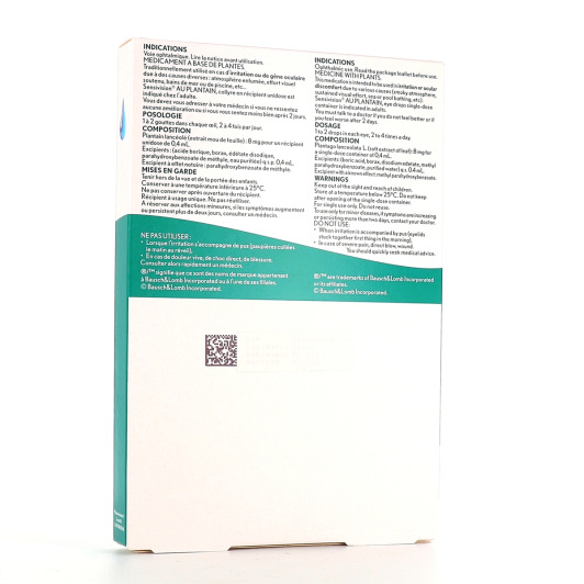 Bausch and Lomb Sensivision Collyre Anti Irritation Recipients Unidoses