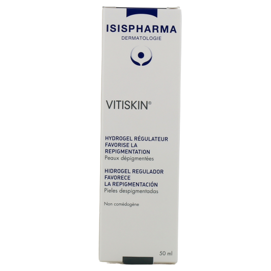 Vitiskin Isispharma : hydrogel régulateur peau dépigmentée - Vitiligo