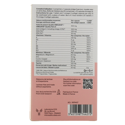 Oligobs Allaitement - Omega 3 - Complément alimentaire pour allaiter