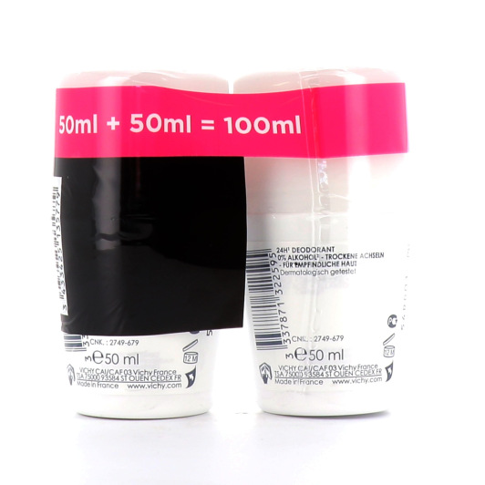 Déodorant à bille 24h sans sels d'aluminium Vichy