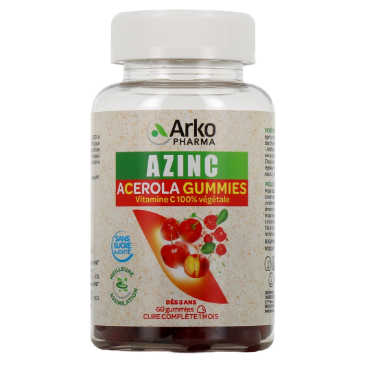 Azinc Acerola Gummies - Système Immunitaire, Vitalité