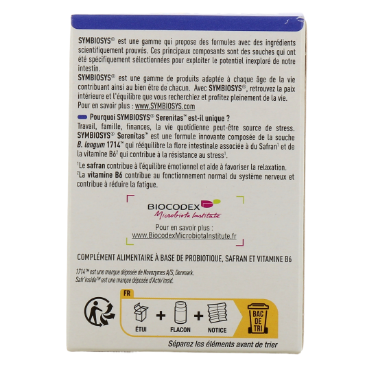 Symbiosys Serenitas : complément alimentaire anti stress