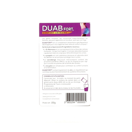 Duab Fort - Confort Urinaire