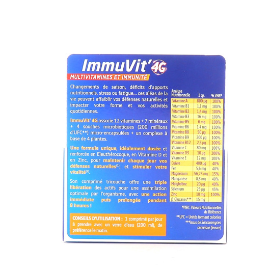 Forte Pharma ImmuVit 4G : Système Immunitaire - Vitamines et plantes