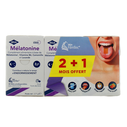 IBSA Mélatonine FilmTec - Favoriser l'Endormissement