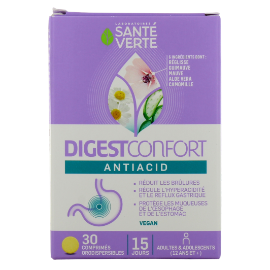 Santé Verte Digestconfort Antiacid - Brûlures d'estomac, reflux