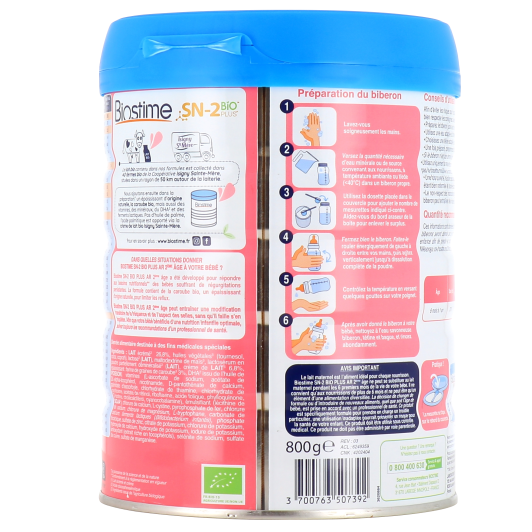 Biostime AR 2eme âge : lait anti régurgitation - Reflux bébé 6-12 mois