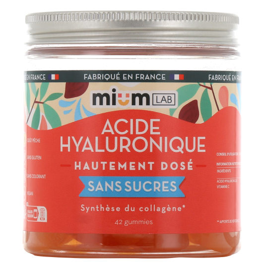 Mium Lab Gummies acide hyaluronique hautement dosé - Anti âge peau