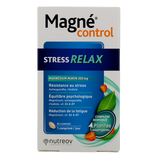 Magné Control Stress Relax - Magnésium marin et plantes adaptogènes
