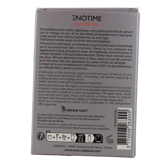 Sérum jeunesse antioxydant Booster C10 Enotime