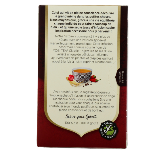 Tisane ayurvédique L'Homme Yogi Tea - 17 sachets