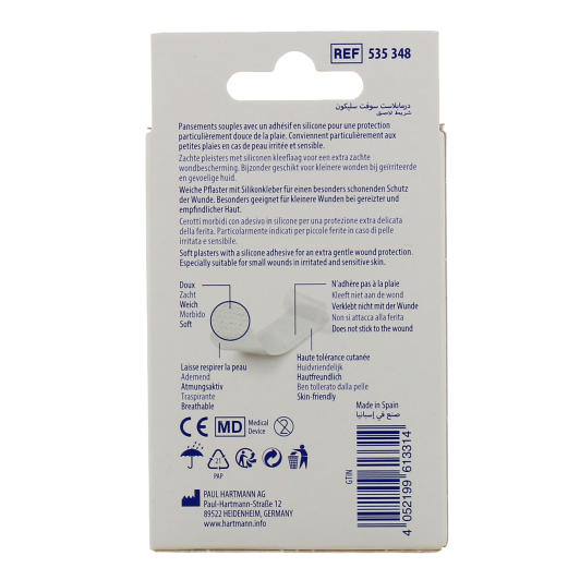 Hartmann Dermaplast pansement soft silicone - Peau sensible