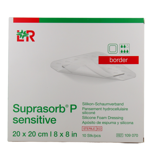 Suprasorb P Sensitive Pansements Hydrocellulaires siliconés