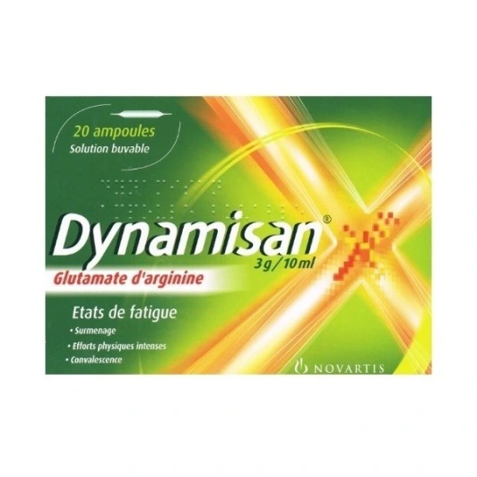 Dynamisan 3g/ 10 ml, solution buvable, boite de 20 ampoules