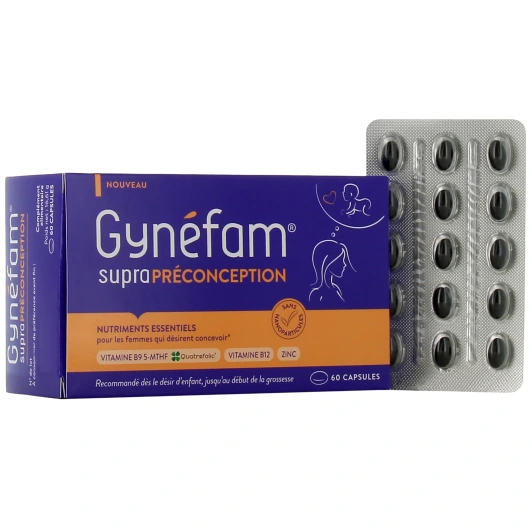 Gynefam Supra Préconception - Complément alimentaire acide folique