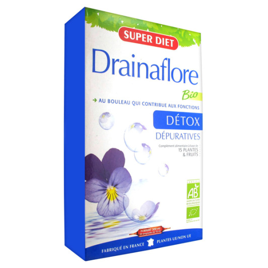 Super Diet Drainaflore Bio 20 Ampoules