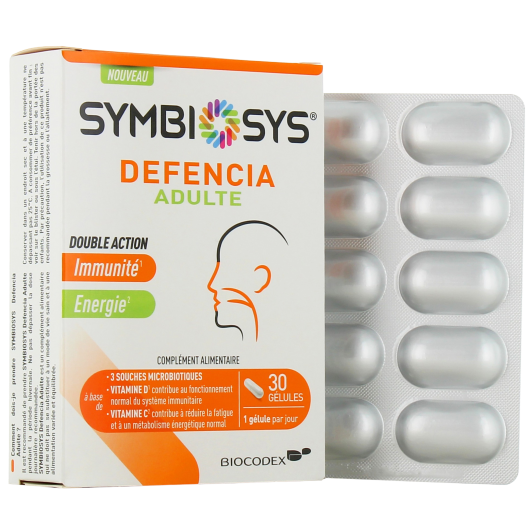 Symbiosys Defencia Adulte probiotiques - Immunité, énergie
