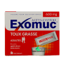 Exomuc 200 mg ou 600 mg - Fluidifiant toux Grasse